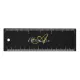 Elegant Black Gold Girly Script Name Monogram Ruler | Zazzle
