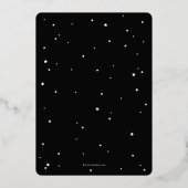 Elegant Black/Gold Halloween Spooktacular + Stars Foil Invitation | Zazzle