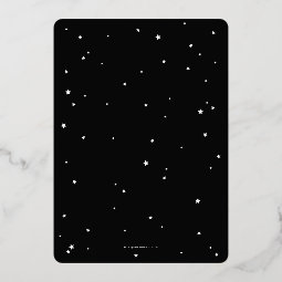 Elegant Black/Gold Halloween Spooktacular + Stars Foil Invitation | Zazzle
