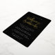 Elegant Black/Gold Halloween Spooktacular + Stars Foil Invitation | Zazzle
