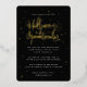 Elegant Black/Gold Halloween Spooktacular + Stars Foil Invitation | Zazzle
