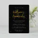 Elegant Black/Gold Halloween Spooktacular + Stars Foil Invitation | Zazzle