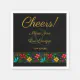 Elegant Black Gold Latin American Floral Wedding N Napkins | Zazzle