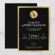 Elegant Black Gold Logo Client Appreciation Event Invitation | Zazzle
