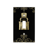 Elegant Black & Gold Nutcracker Light Switch Cover | Zazzle