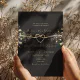 Elegant Black Gold Rope Heart Invitation | Zazzle
