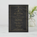 Elegant Black & Gold Script 1st Holy Communion Invitation | Zazzle
