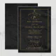 Elegant Black & Gold Script 1st Holy Communion Invitation | Zazzle