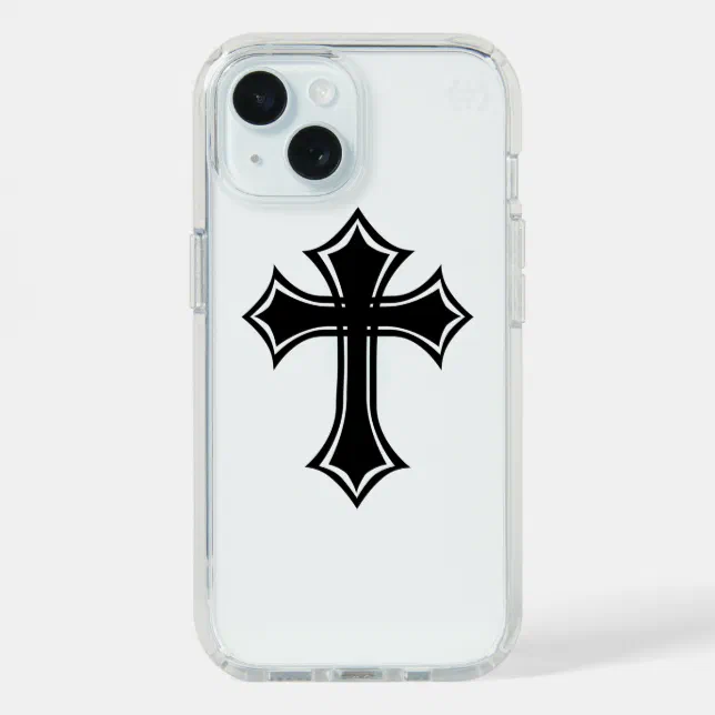 Elegant Black Gothic Cross Speck iPhone Case | Zazzle