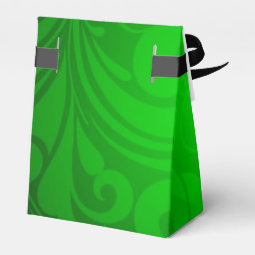 Elegant Black & Green Tent Favor Box | Zazzle