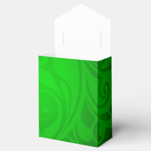 Elegant Black & Green Tent Favor Box | Zazzle
