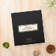 Elegant Black Leather Trust Documents Binder | Zazzle