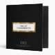 Elegant Black Leather Trust Documents Binder | Zazzle