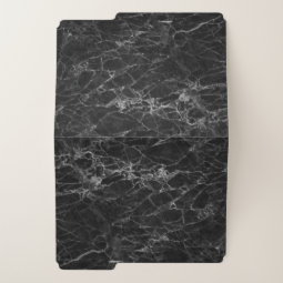 Elegant Black Marble Pattern File Folder | Zazzle