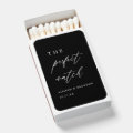 Elegant Black Perfect Match Wedding Matches | Zazzle