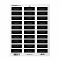 Elegant black return address labels | Zazzle