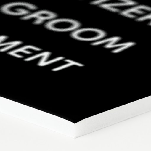 Elegant Black Wedding Ceremony Program Backdrop Foam Board | Zazzle