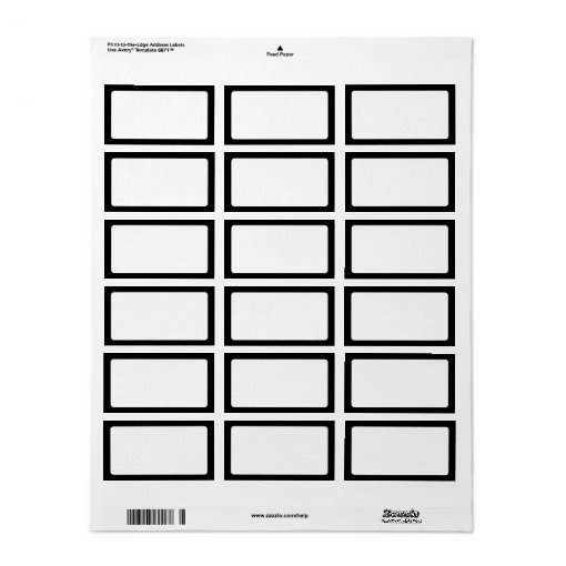 Elegant Black & White Address Labels | Zazzle