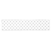 Elegant black white geometric pattern | triangles short table runner ...