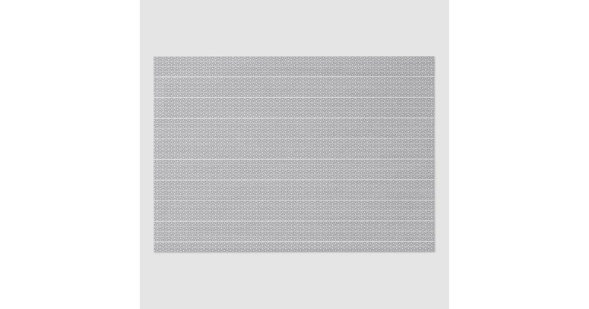 Elegant black white triangular geometric pattern tissue paper | Zazzle