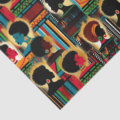 Elegant Black Woman African Pattern in Bold Hues Tissue Paper | Zazzle
