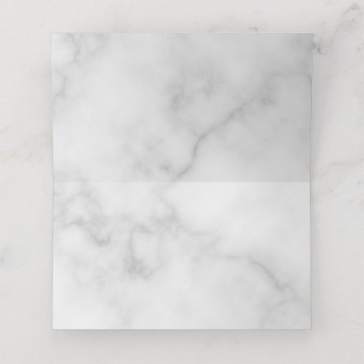 Elegant Blank White Marble Wedding Place Card | Zazzle