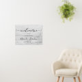 Elegant Bleached Wood Wedding Welcome Sign | Zazzle
