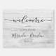 Elegant Bleached Wood Wedding Welcome Sign | Zazzle
