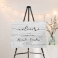 Elegant Bleached Wood Wedding Welcome Sign | Zazzle