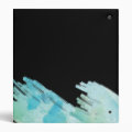 Elegant Blue & Aqua Watercolor Dragonfly 3 Ring Binder | Zazzle