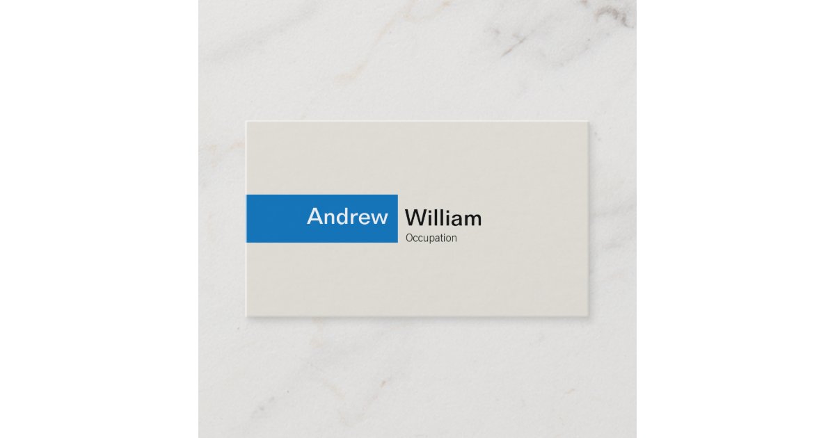 Elegant Blue Business Card | Zazzle