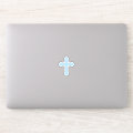 Elegant Blue Cross Sticker | Zazzle