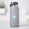 Elegant Blue Cross Sticker | Zazzle