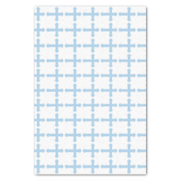 Elegant Blue Cross Tissue Paper | Zazzle