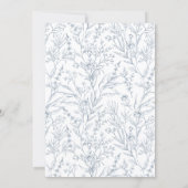 Elegant blue floral pattern wedding table numbers | Zazzle