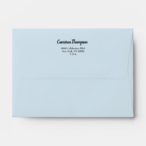 Elegant Blue Gold Cross Circle Pattern Baptism Envelope | Zazzle