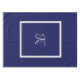 Elegant blue grey initial monogram tablecloth | Zazzle