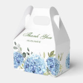 Elegant Blue Hydrangea Eucalyptus Gift Wedding Favor Boxes | Zazzle