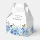 Elegant Blue Hydrangea Eucalyptus Gift Wedding Favor Boxes | Zazzle