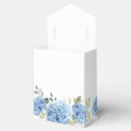 Elegant Blue Hydrangea Eucalyptus Gift Wedding Favor Boxes | Zazzle