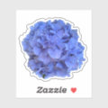 Elegant Blue periwinkle floral hydrangeas Sticker | Zazzle