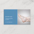 Elegant Blue Photo Podiatrist Appointment Card | Zazzle