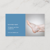 Elegant Blue Photo Podiatrist Appointment Card | Zazzle