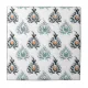 Elegant Blue Rose Floral Pattern Ceramic Tile | Zazzle