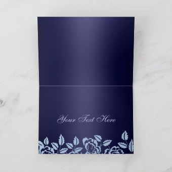 Elegant Blue Rose Thank You Card | Zazzle