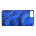 Elegant blue roses blue flowers blue floral Case-Mate iPhone case | Zazzle
