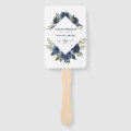 Elegant Blue Roses Hand Fan | Zazzle