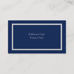 Elegant Blue & Silver Loyalty Card | Zazzle