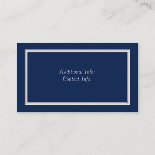 Elegant Blue & Silver Loyalty Card | Zazzle