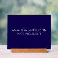 Elegant Blue Vice President Title Name Plate Acrylic Sign | Zazzle
